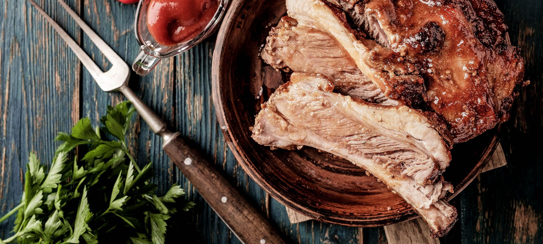 Apple Juice BBQ Ribs Recipe Entrees S Martinelli Co