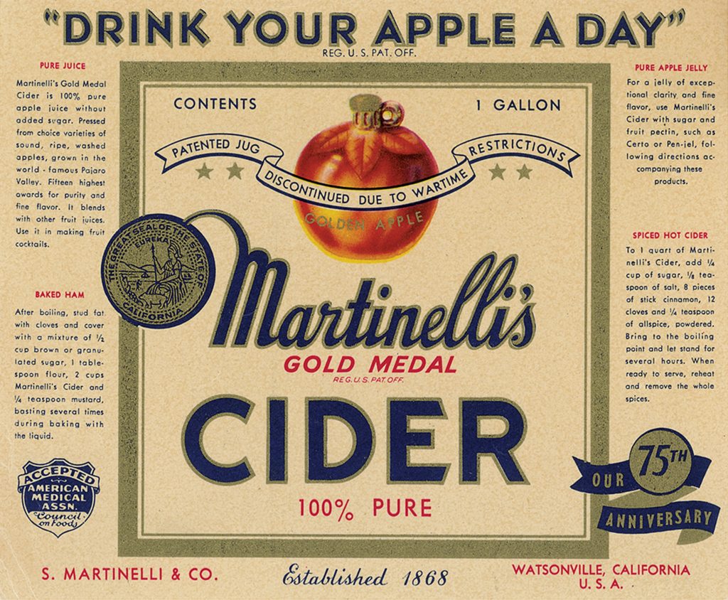 Decades of Thanksgiving Recipes from S. Martinelli & Co